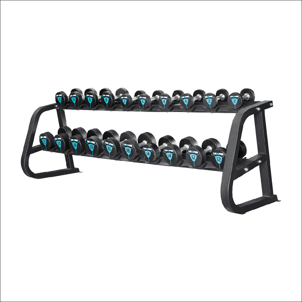 LIVEPRO 2 Tier Dumbbell Rack | LP1203